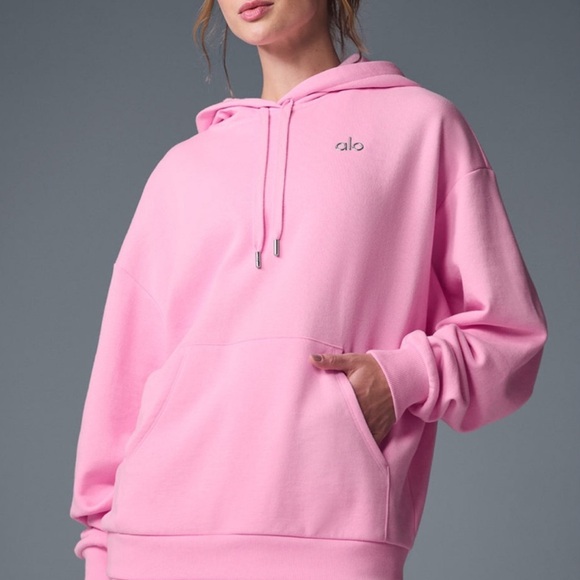 ALO Yoga | Sweaters | Nwt Alo Yoga Accolade Hoodie Sweet Pink Size ...